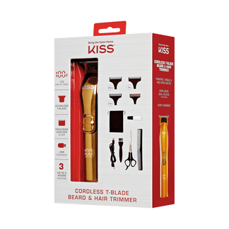 KISS Cordless T-Blade Beard & Hair Trimmer – KISS USA