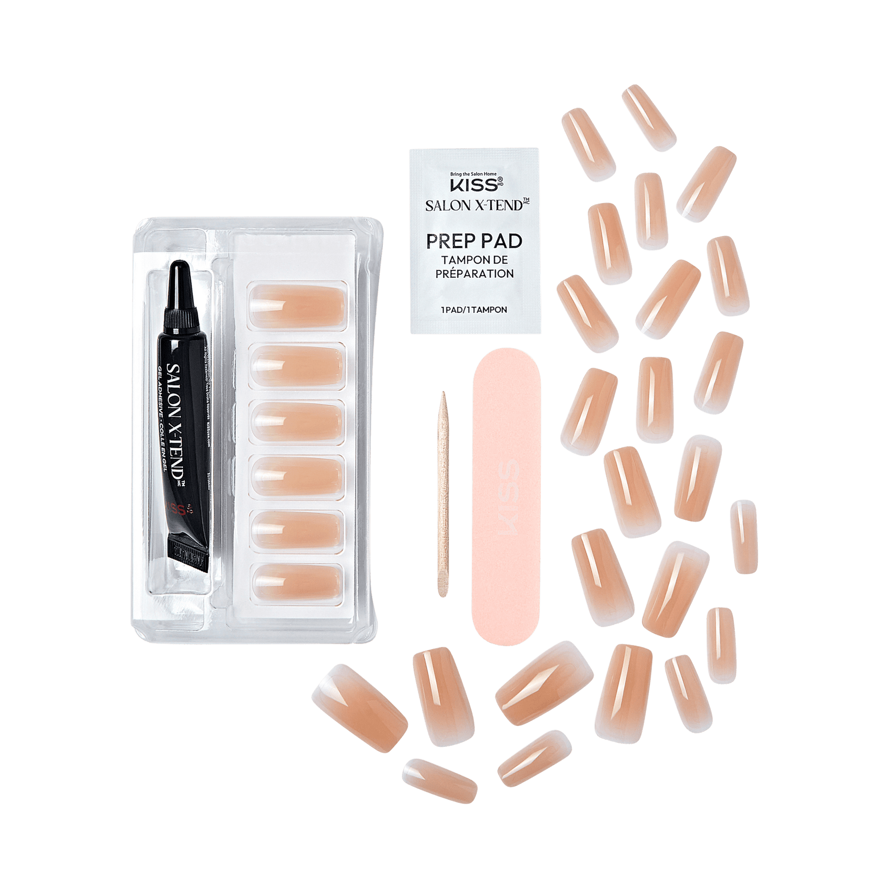 KISS Salon X-tend Color Press On Gel Nails - Green Apple – KISS USA