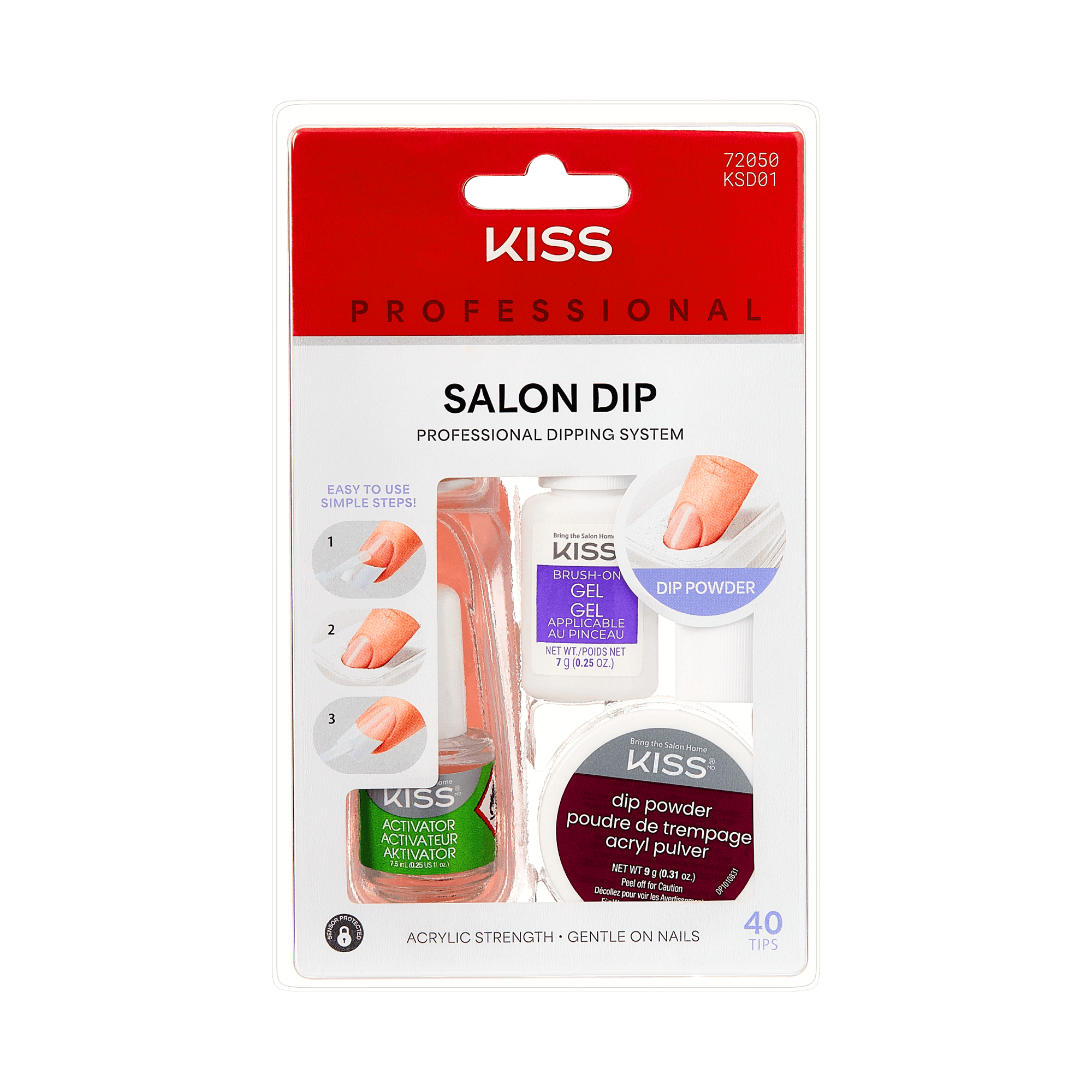 KISS Salon Dip Powder Nail Kit All-in-One Professional Dipping System ...