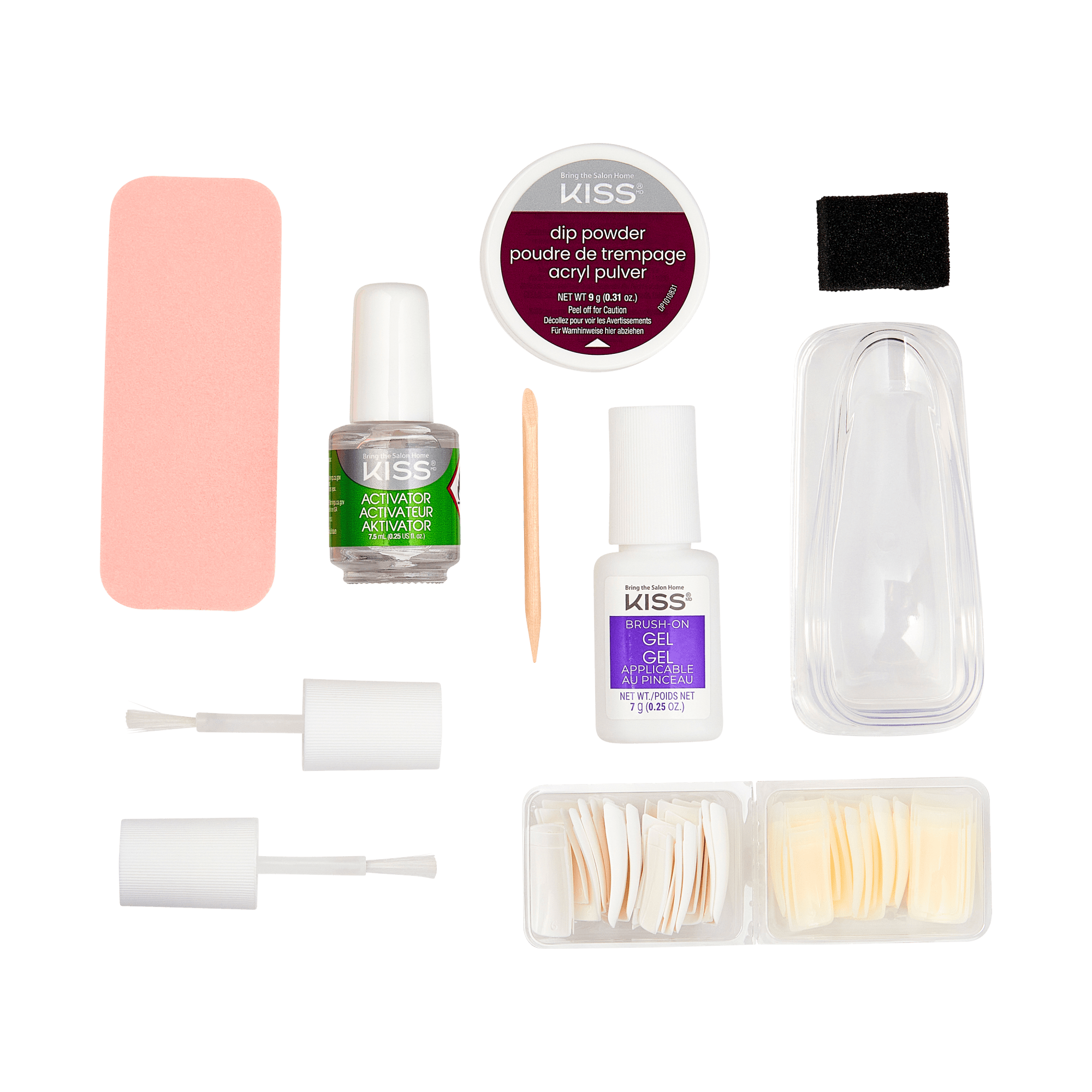 KISS Salon Dip Powder Nail Kit All-in-One Professional Dipping System ...