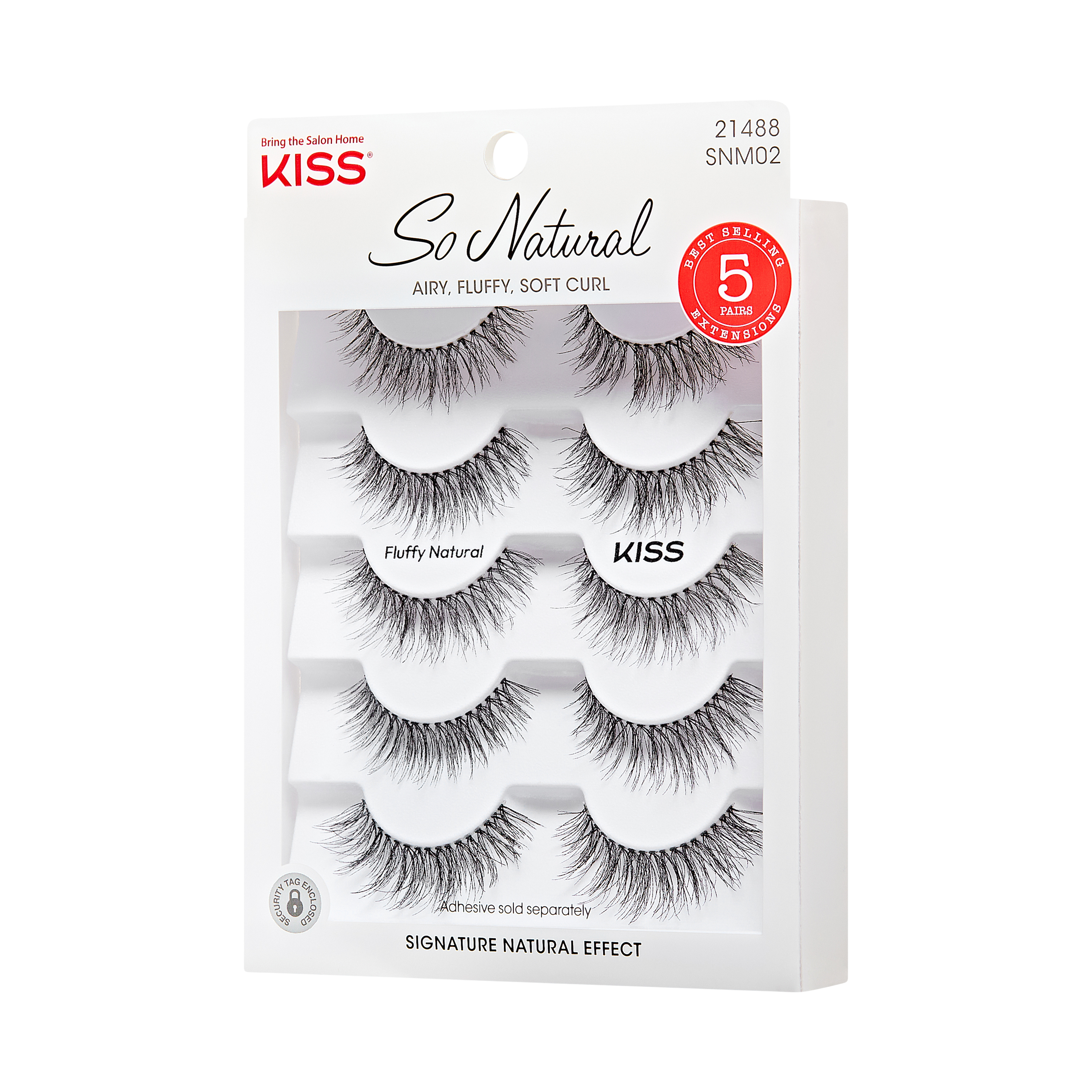 Kiss So Natural False Eyelashes - Fluffy Natural – KISS USA