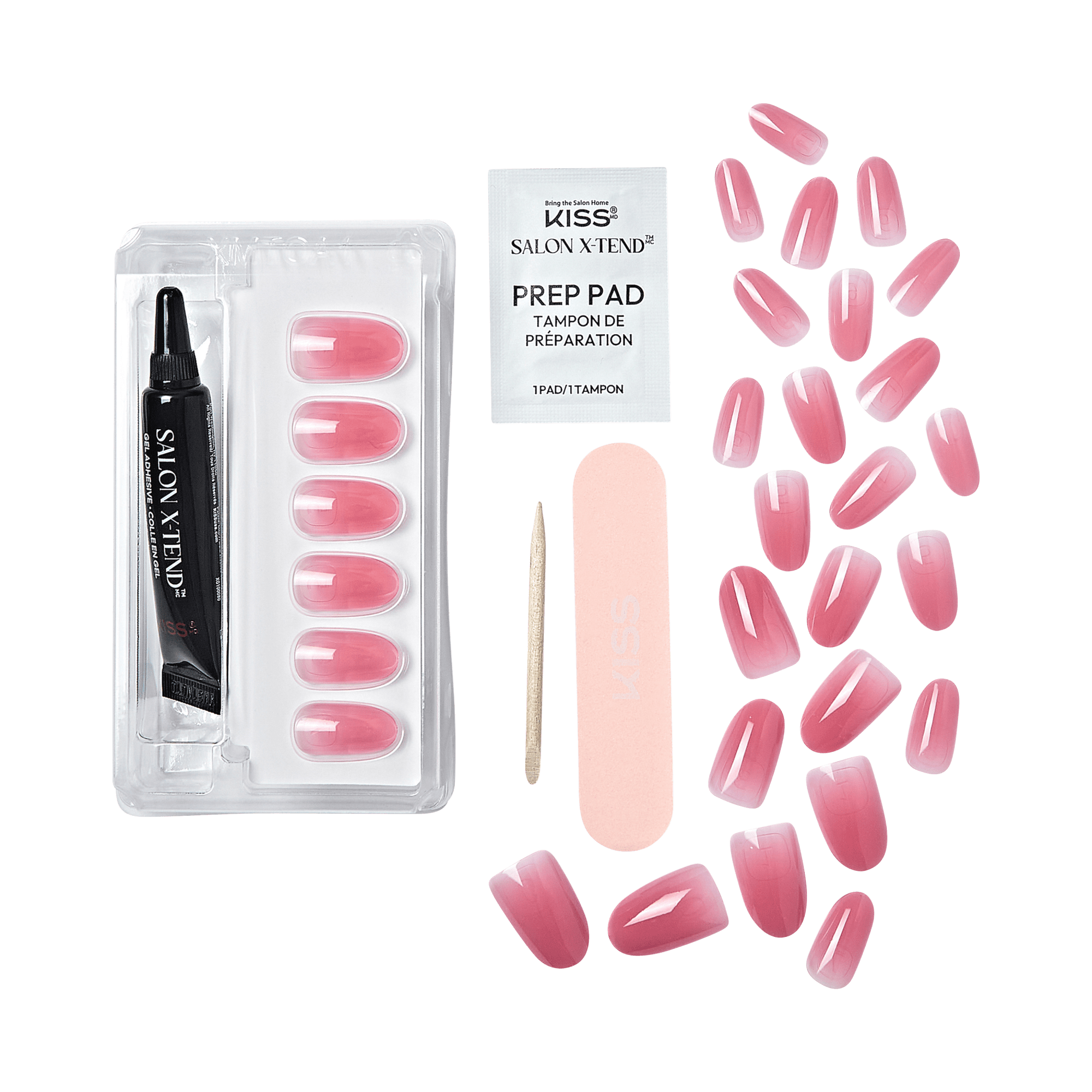 Kiss Salon X-tend Color Press On Gel Nails - A Happy Day – KISS USA