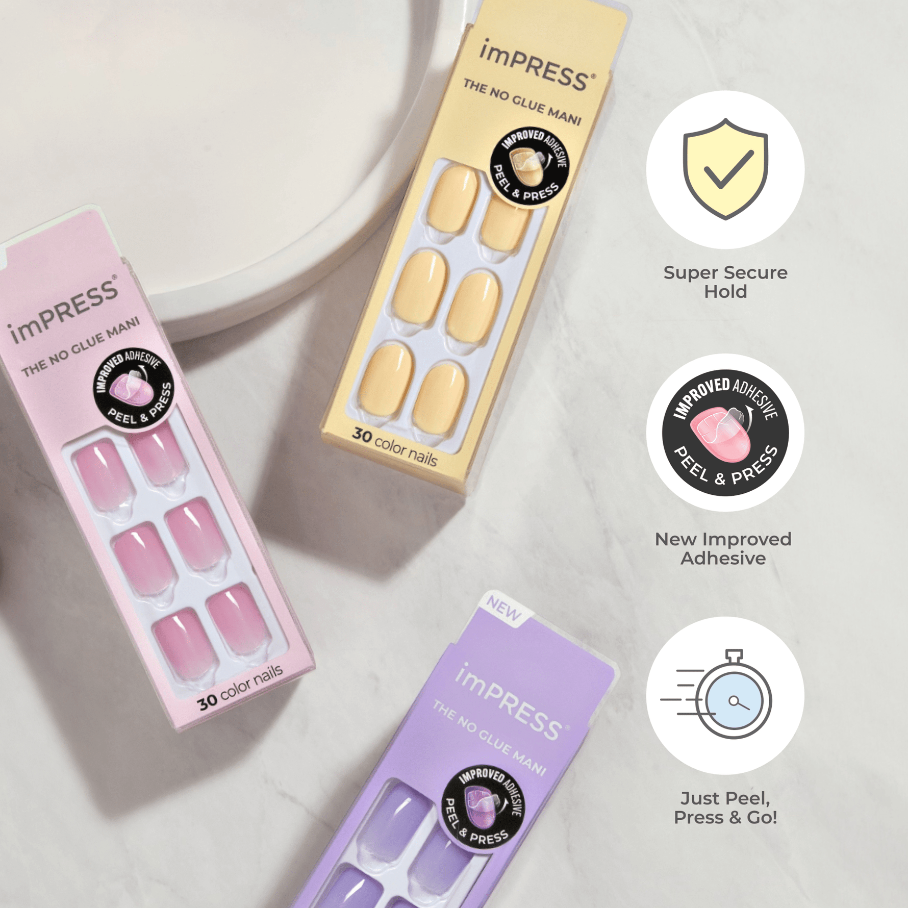 imPRESS Color Press On Nails - Pick me Pink – KISS USA