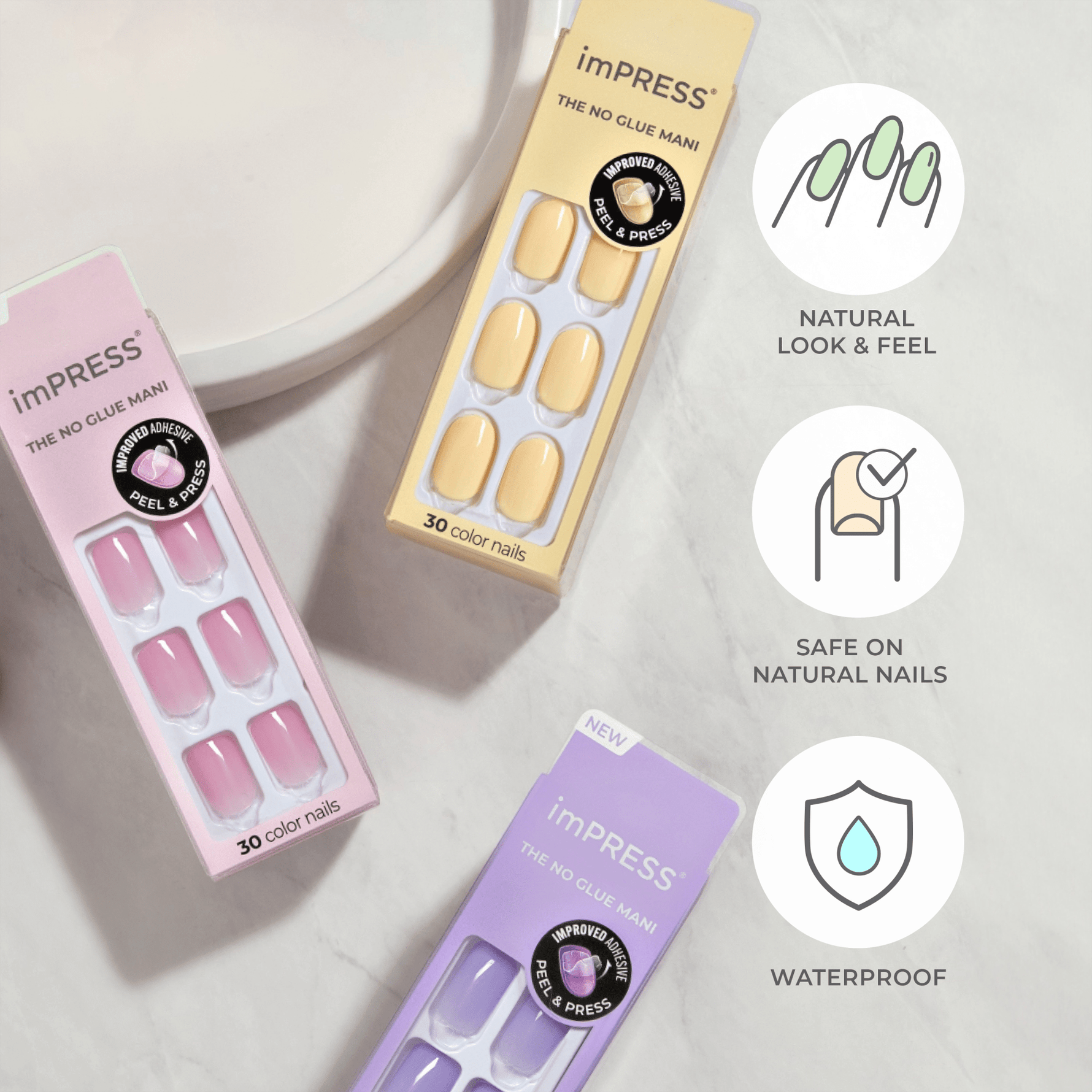 imPRESS Color Press On Nails - Pick me Pink – KISS USA